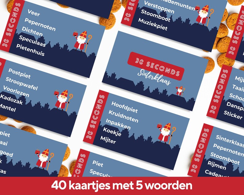30 Seconds Sinterklaas Game | Printable Dutch Party Game - Etsy