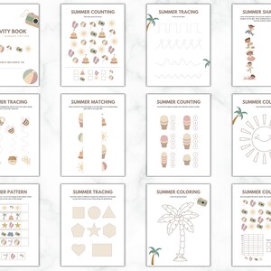 Summer Learning and Play Activity Book for Preschool Kids | Summer ...