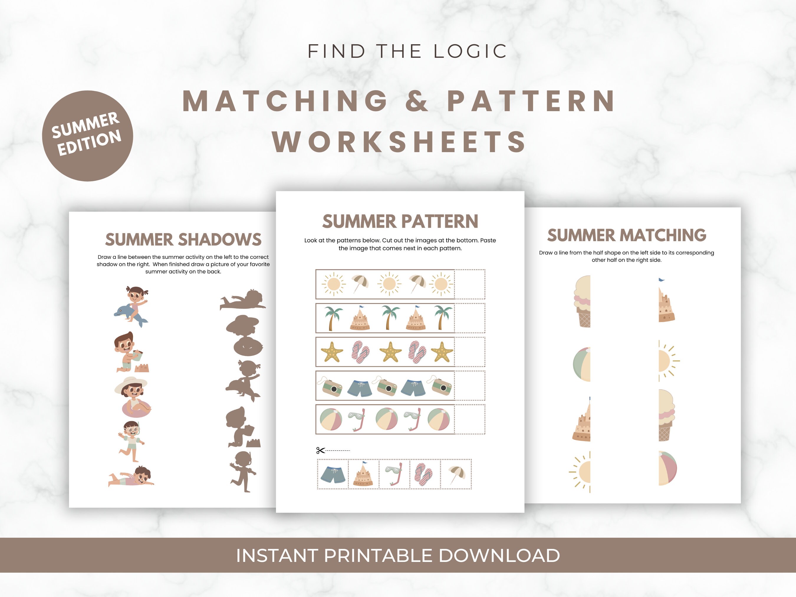 Summer Learning and Play Activity Book for Preschool Kids Summer ...