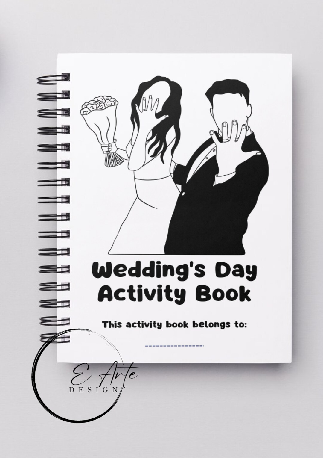 Interactive Wedding Activity Workbook for Kids A4 and Foldable Versions ...