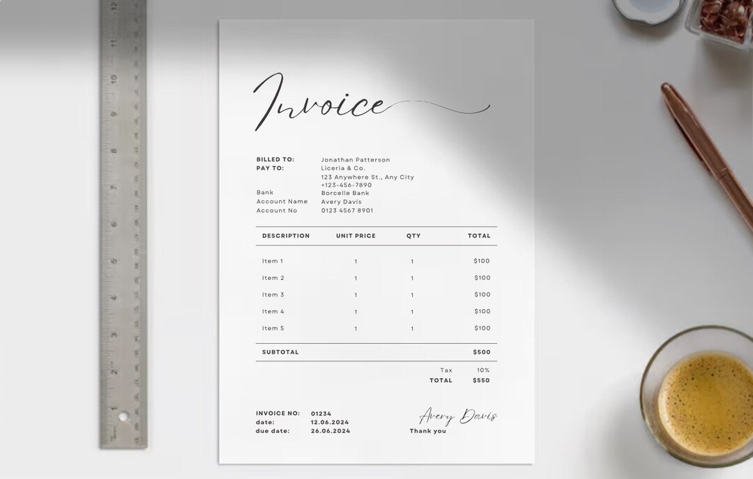 Invoice Starter Kit - Etsy
