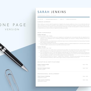 ATS Friendly Resume Template Word Pages Google Docs ATS Resume Editable ...