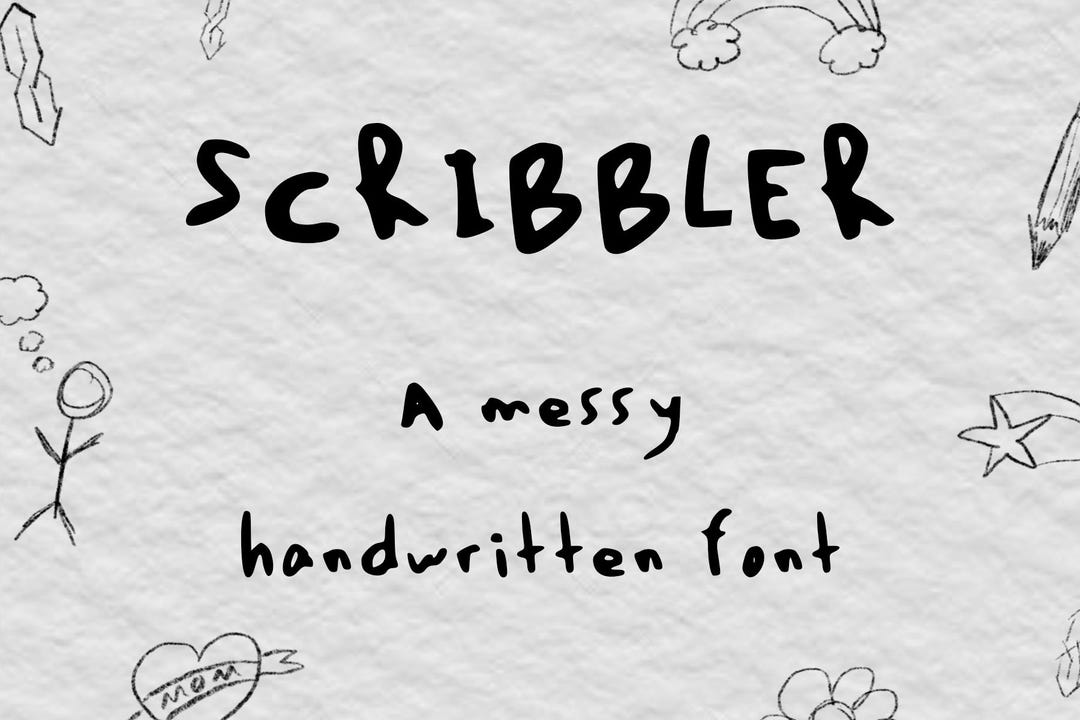 Scribbler Font - Etsy