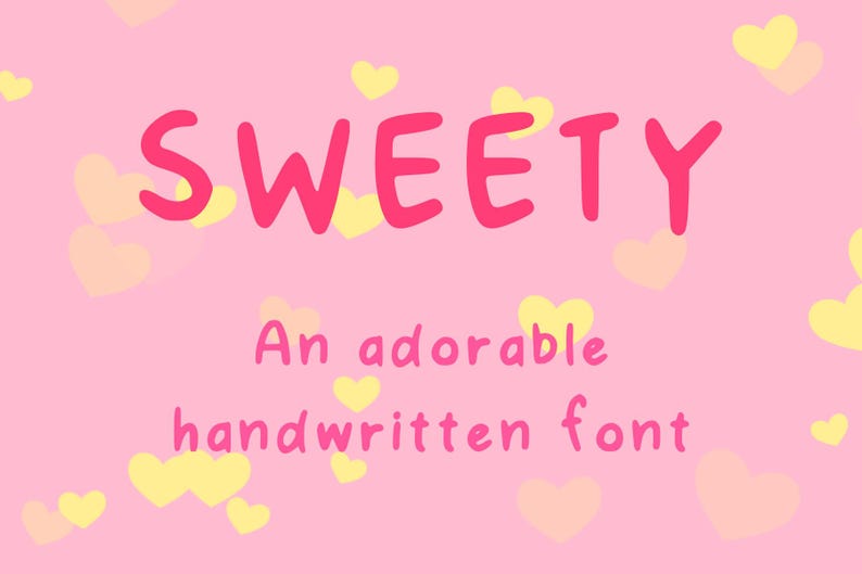 Sweety Font - Etsy