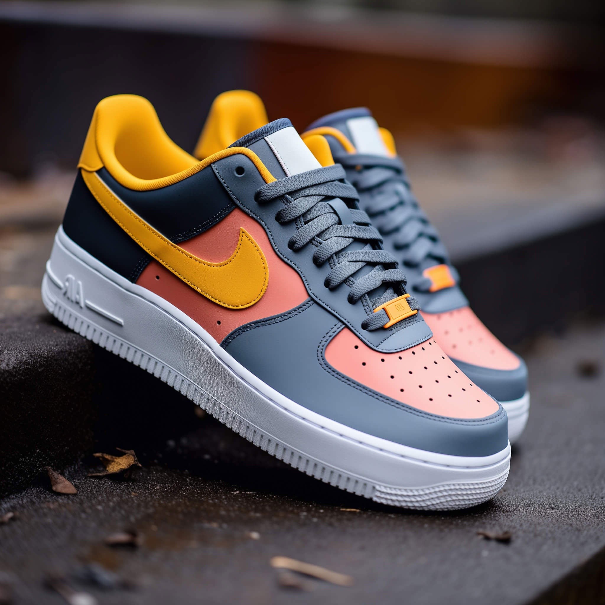 Sunset Spectrum Nike Air Force 1 Custom - Etsy
