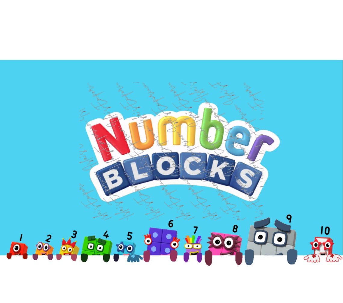 DIGITAL Number Block Wrap Bundle Sublimation PNG - Etsy