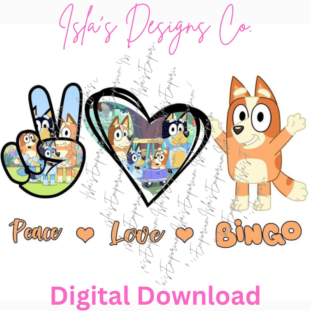 DIGITAL Bluey Wrap BUNDLE - Sublimation - PNG - Digital Download ...