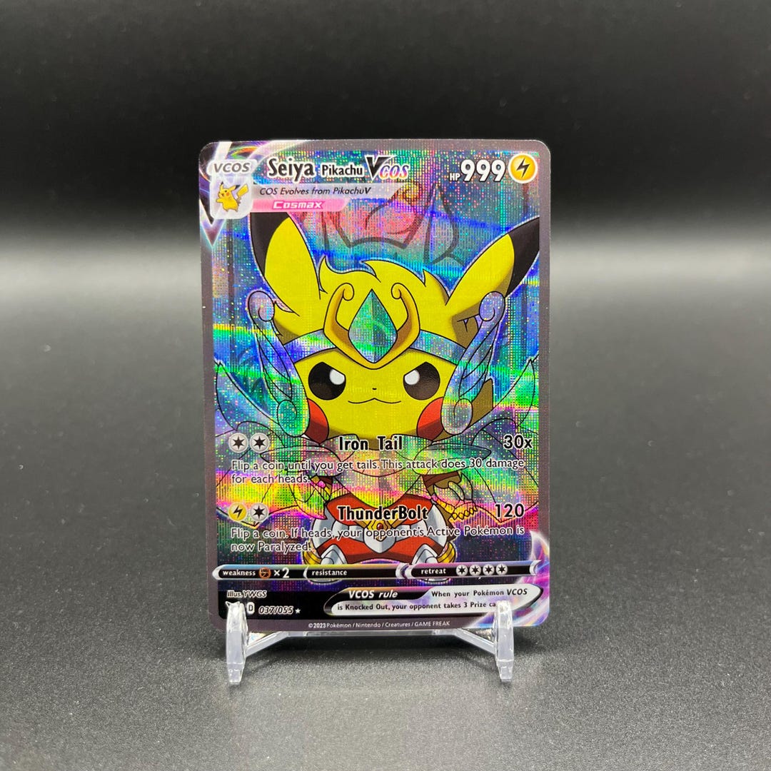 Pikachu Seiya Special Costum Cosplay // Proxy Pokemon Card Holo Quality ...