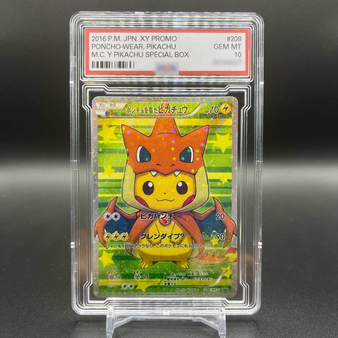 Pikachu Poncho Wear Charizard M.C Y Japenese XY Pokemon Proxy Custom ...
