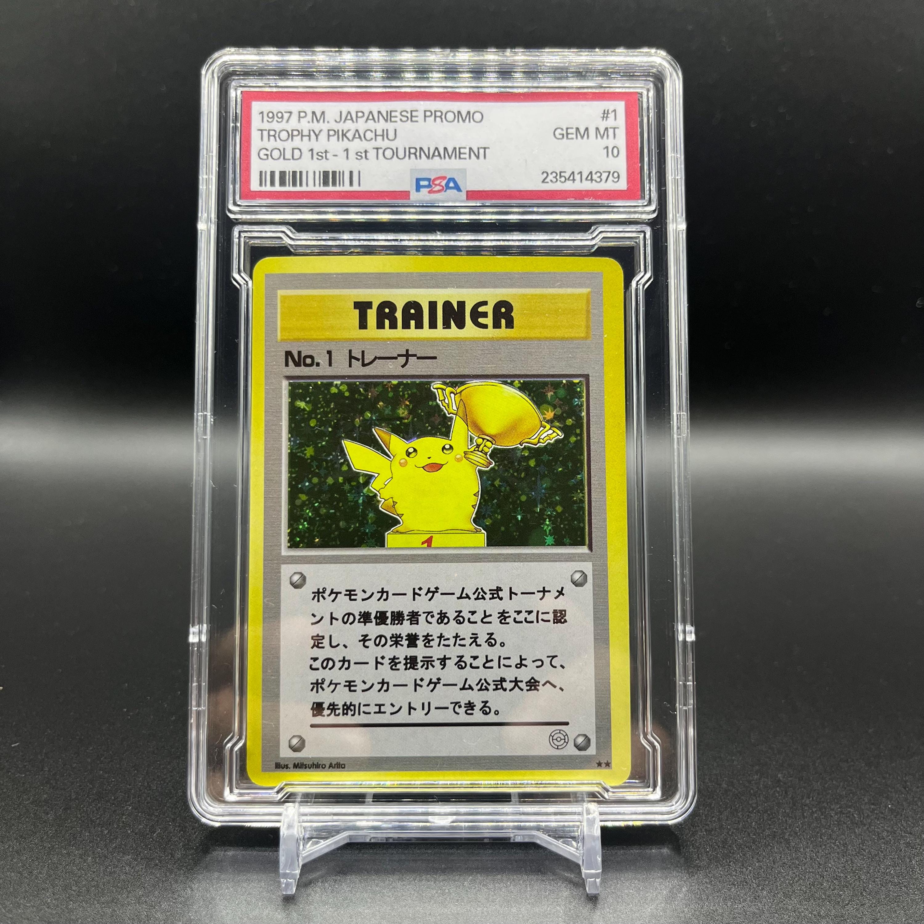 Pikachu Trophy Gold 1st Tournament // Proxy Pokemon Card Holo Quality ...