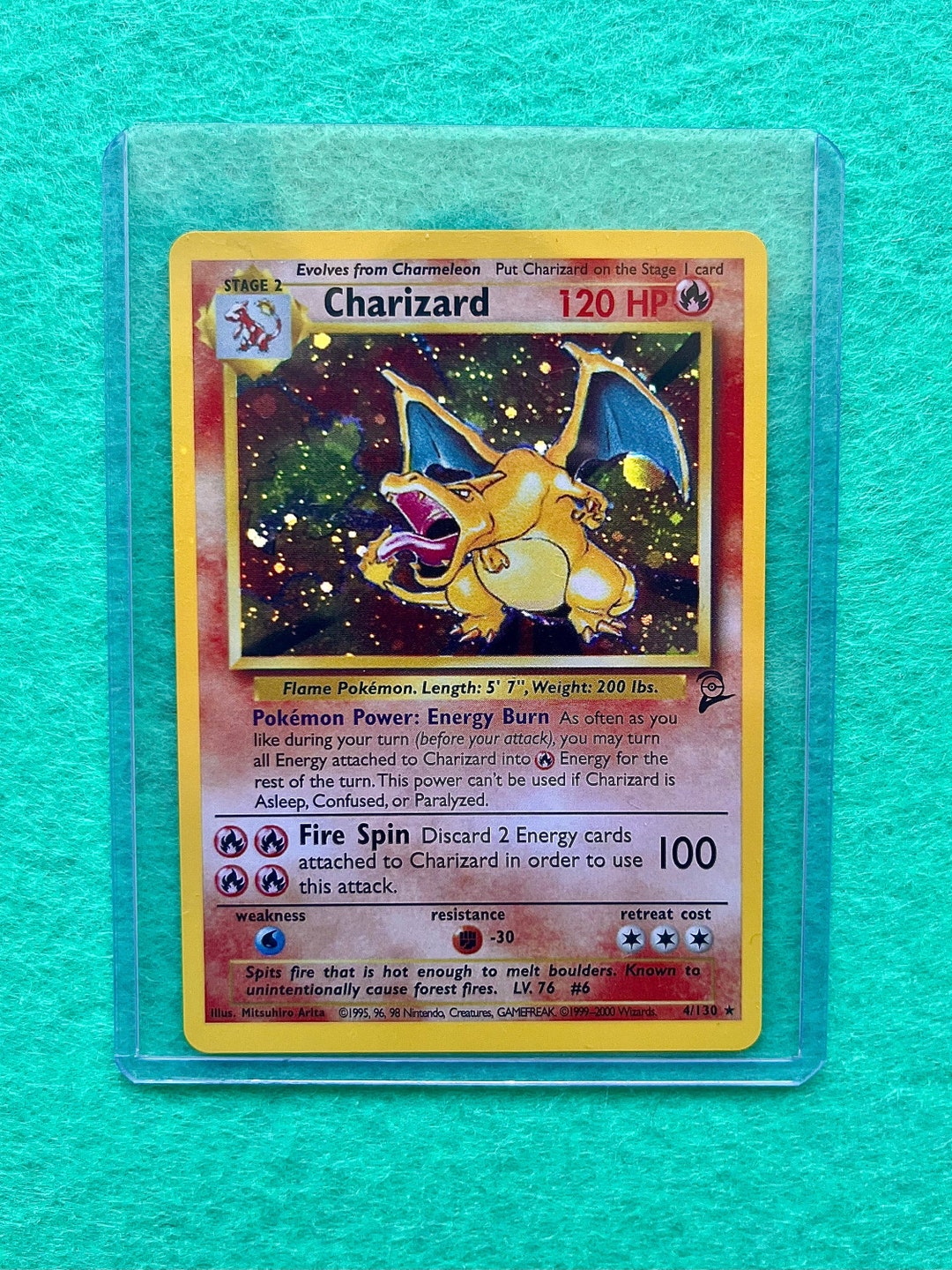 Card Pokemon Charizard Trio// Proxy Pokemon Card Holo Quality Premium ...