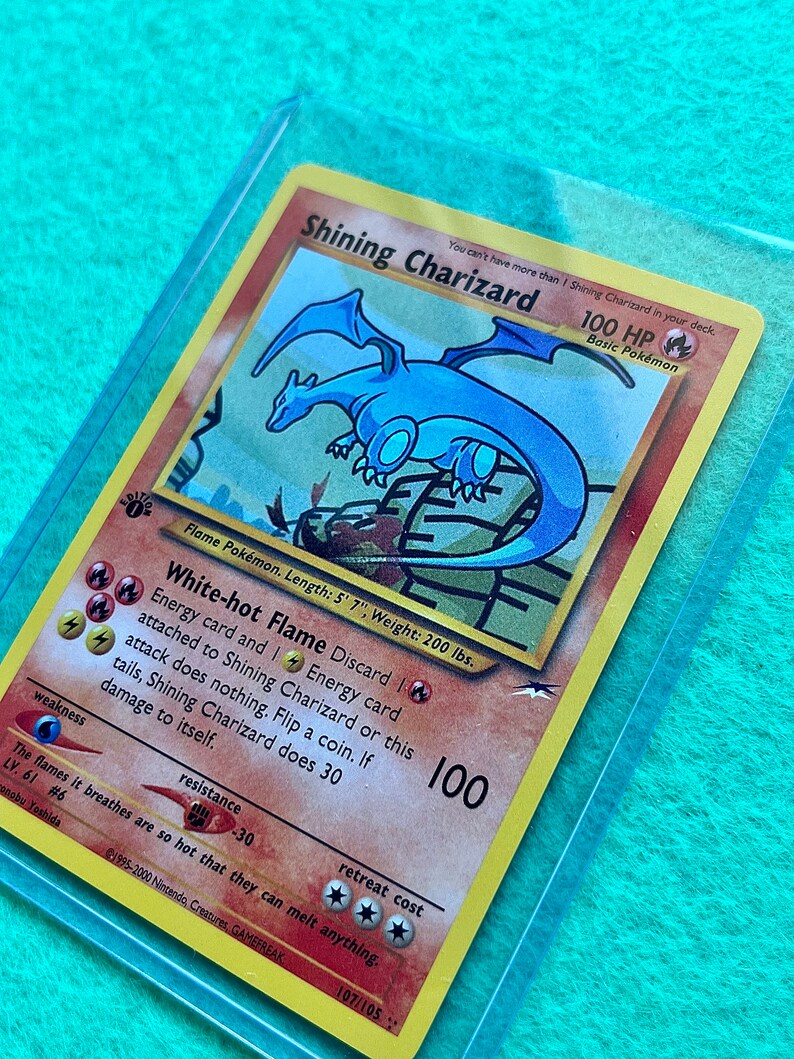 Card Pokemon Shining Charizard// Proxy Pokemon Card Holo Quality ...