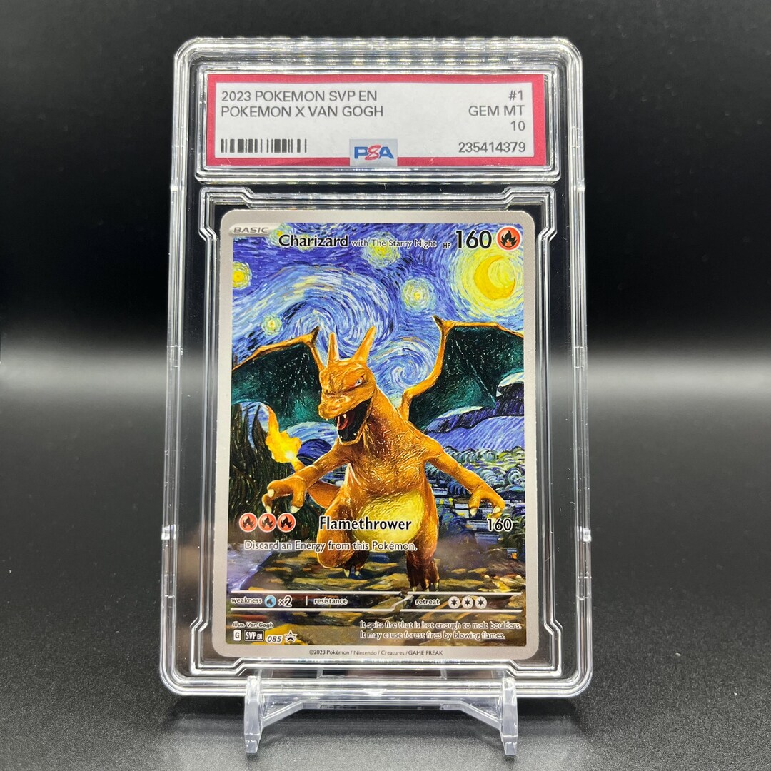 Charizard SVP En Van Gogh // Proxy Pokemon Card Holo Quality Premium ...