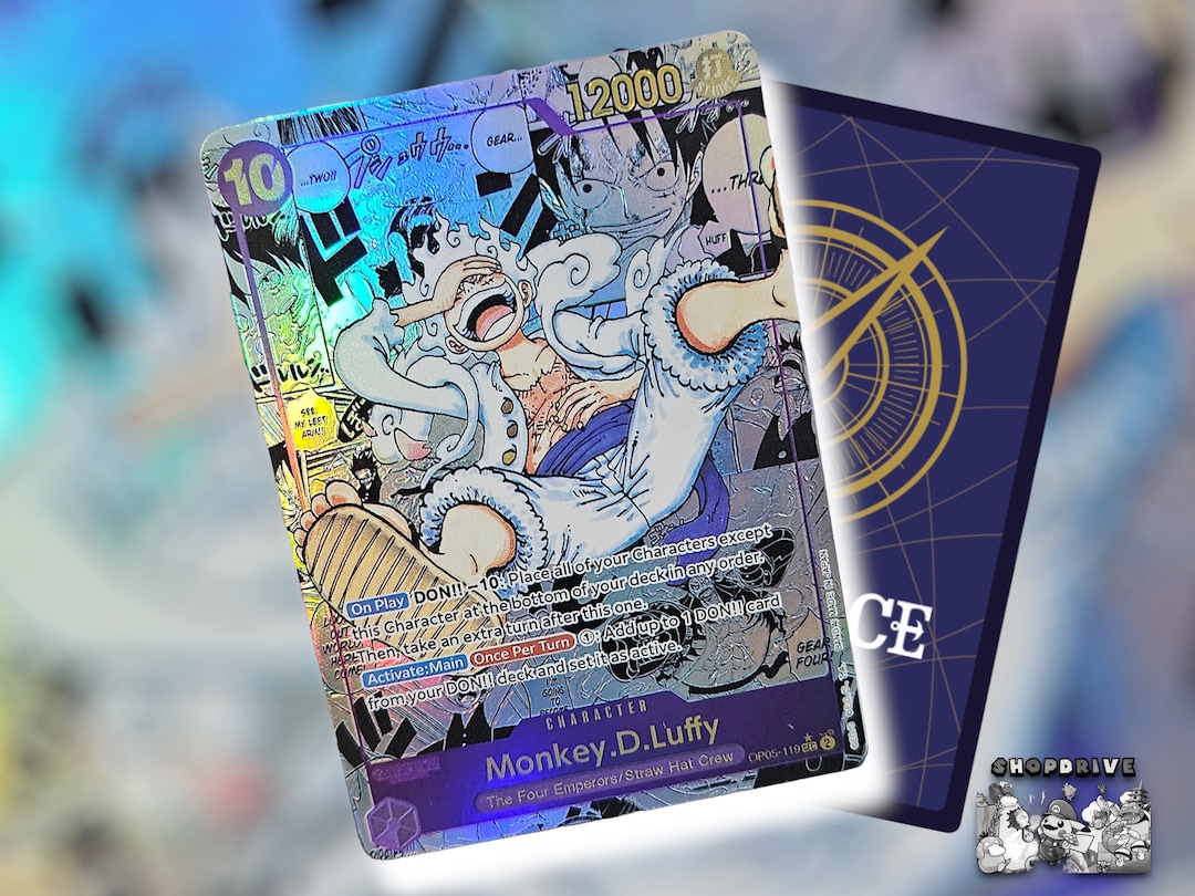 Monkey D. Luffy Proxy One Piece Card Holo Art // Proxy Card Quality ...