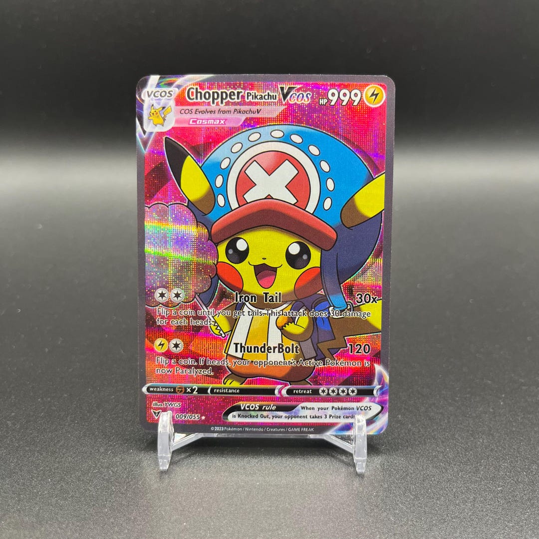Pikachu Chopper Special Costum Cosplay // Proxy Pokemon Card Holo ...
