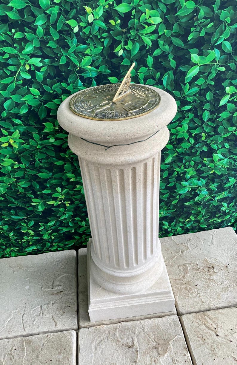 Large Stone Column Sundial - Etsy UK