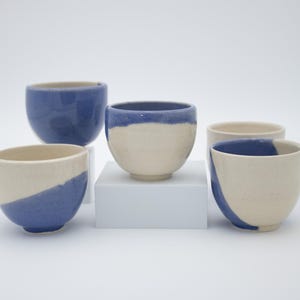 Set of Five Handleless Cups - Etsy