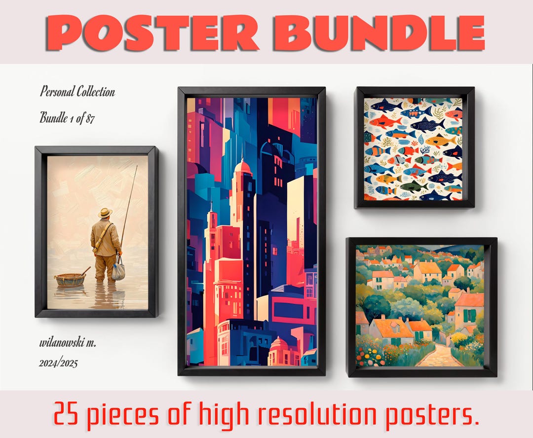 Poster Bundle – 25 High-resolution Art Prints | Digital Download - Etsy