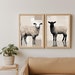The Lamb Art Set Japandi Wall Art Digital Download Geometric White and ...