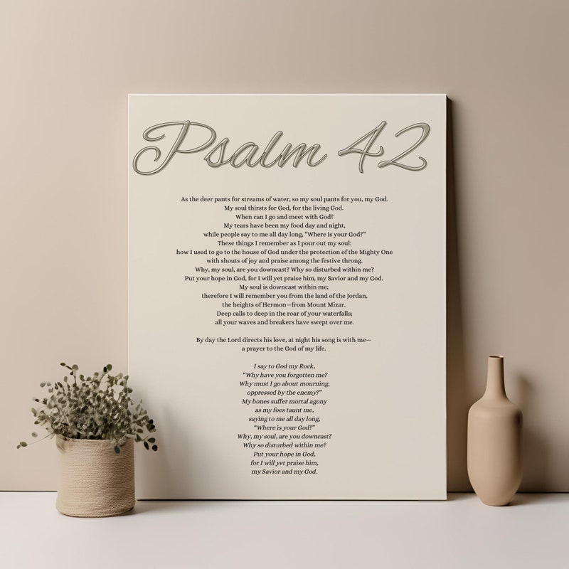 Psalm 42 1 - Etsy