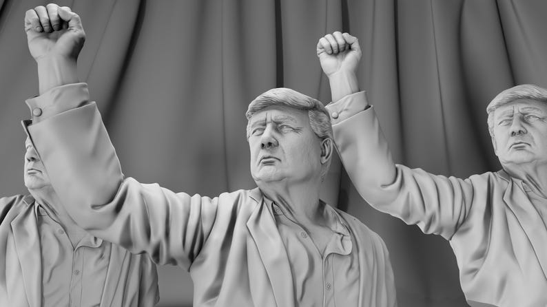 Digital File Stl Trump Bust Sculpture for 3D Printing - Etsy