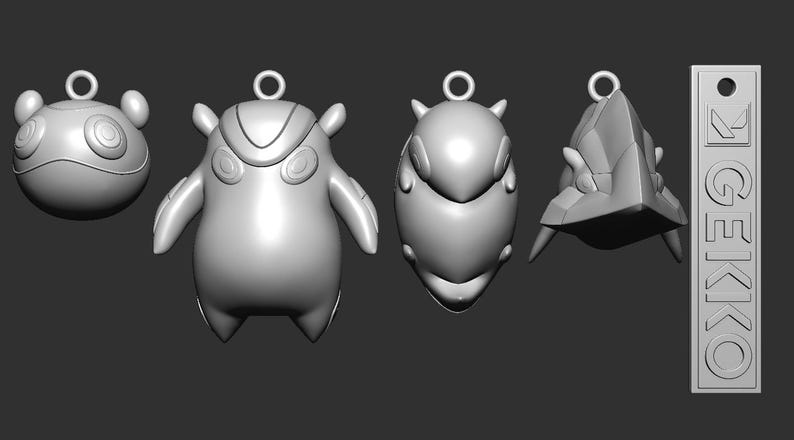 Digital 3D Model Stl File Gekko Abilities Wingman Dizzy Moshpit Trash ...