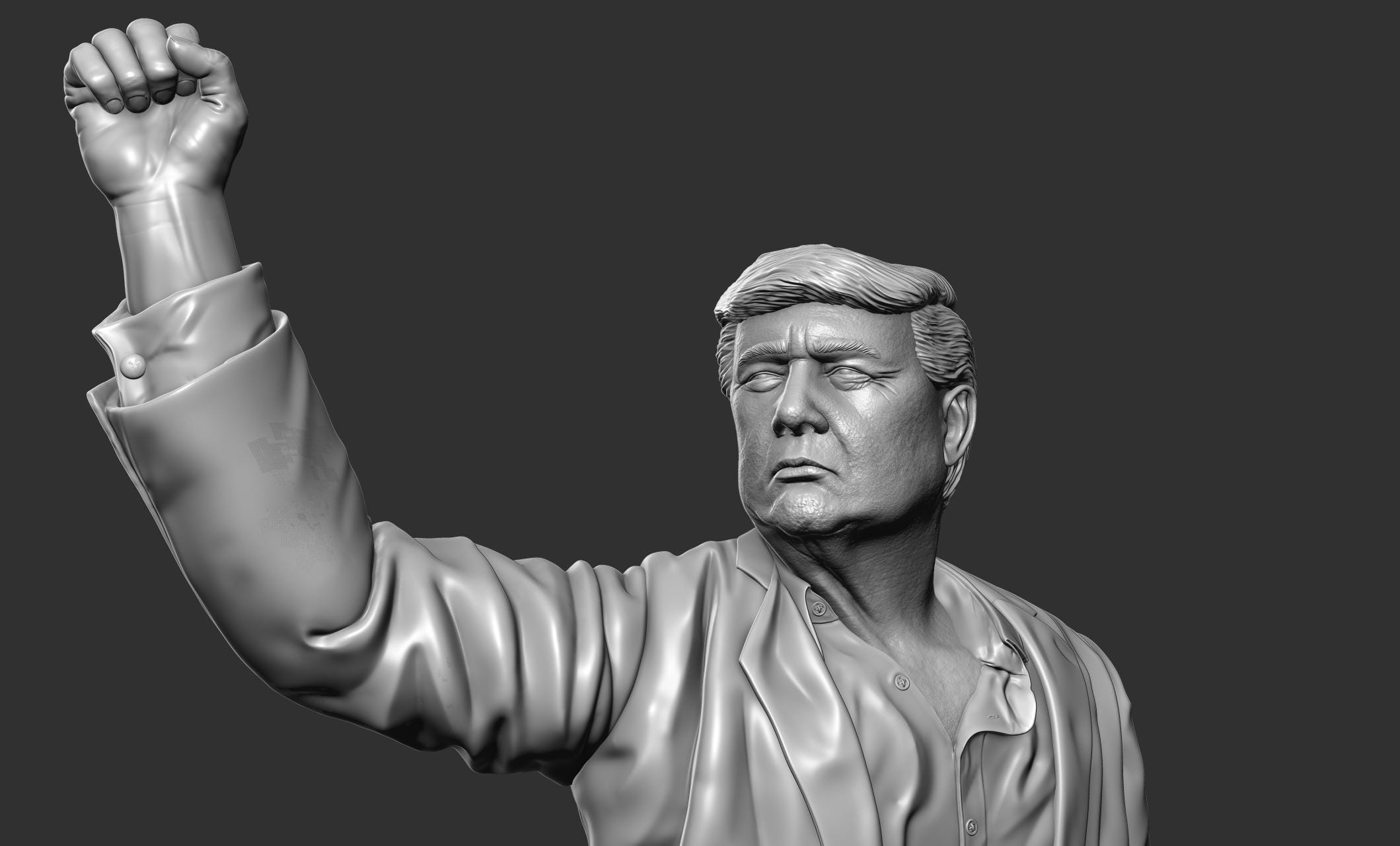 Digital File Stl Trump Bust Sculpture for 3D Printing - Etsy