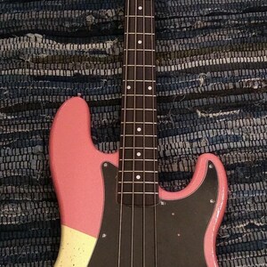 Electric Four String Bass Guitar With Neapolitan Ice Cream Finish - Etsy