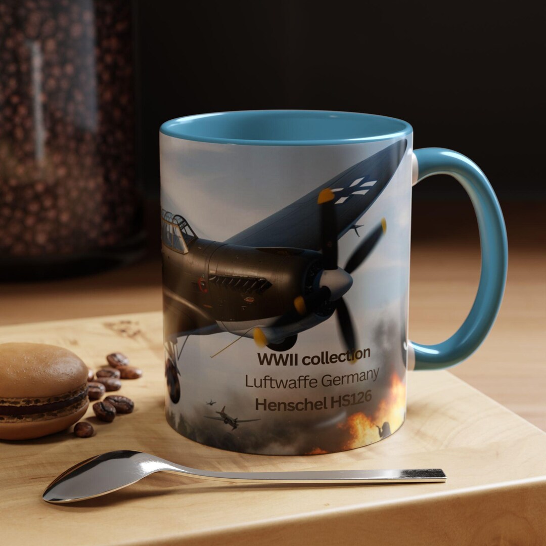 Luftwaffe Henschel HS126 WWII Airplane Mug Fighter Aviation Gift ...