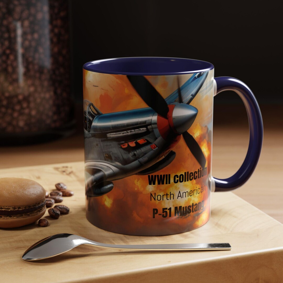 Airplane Mug Vintage Fighter Plane Animated Design Aviation Gift for ...
