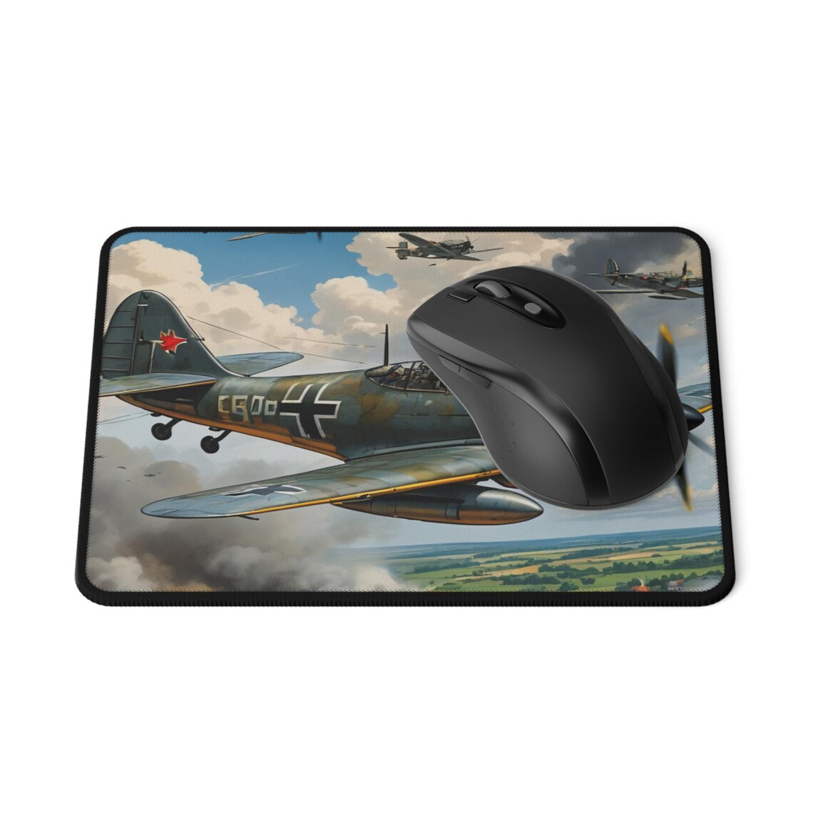 Non-slip Gaming Mouse Pad, WWII Planes Over Battlefield Mouse Pad ...