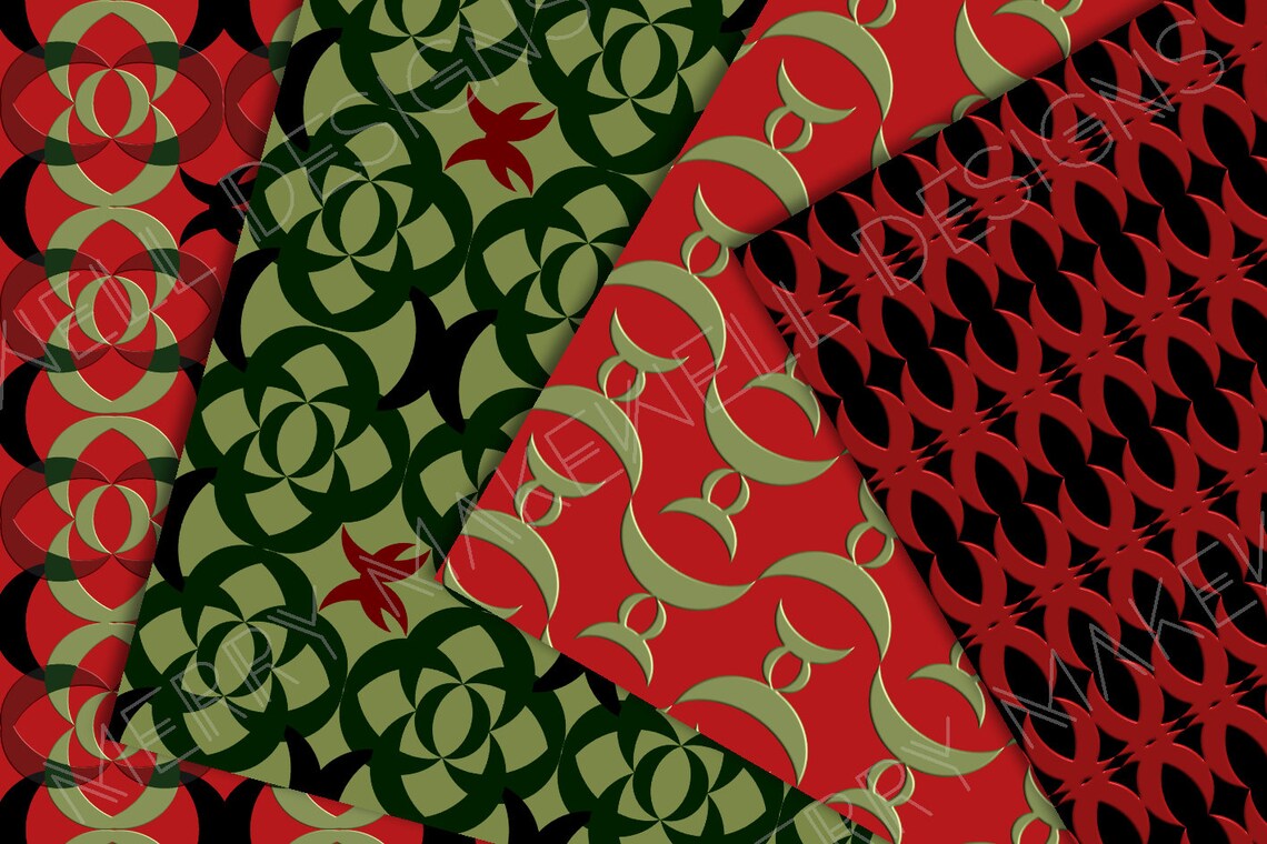 Arcane Gothic Digital Paper Pack, Scrapbook Paper, Printable Paper ...