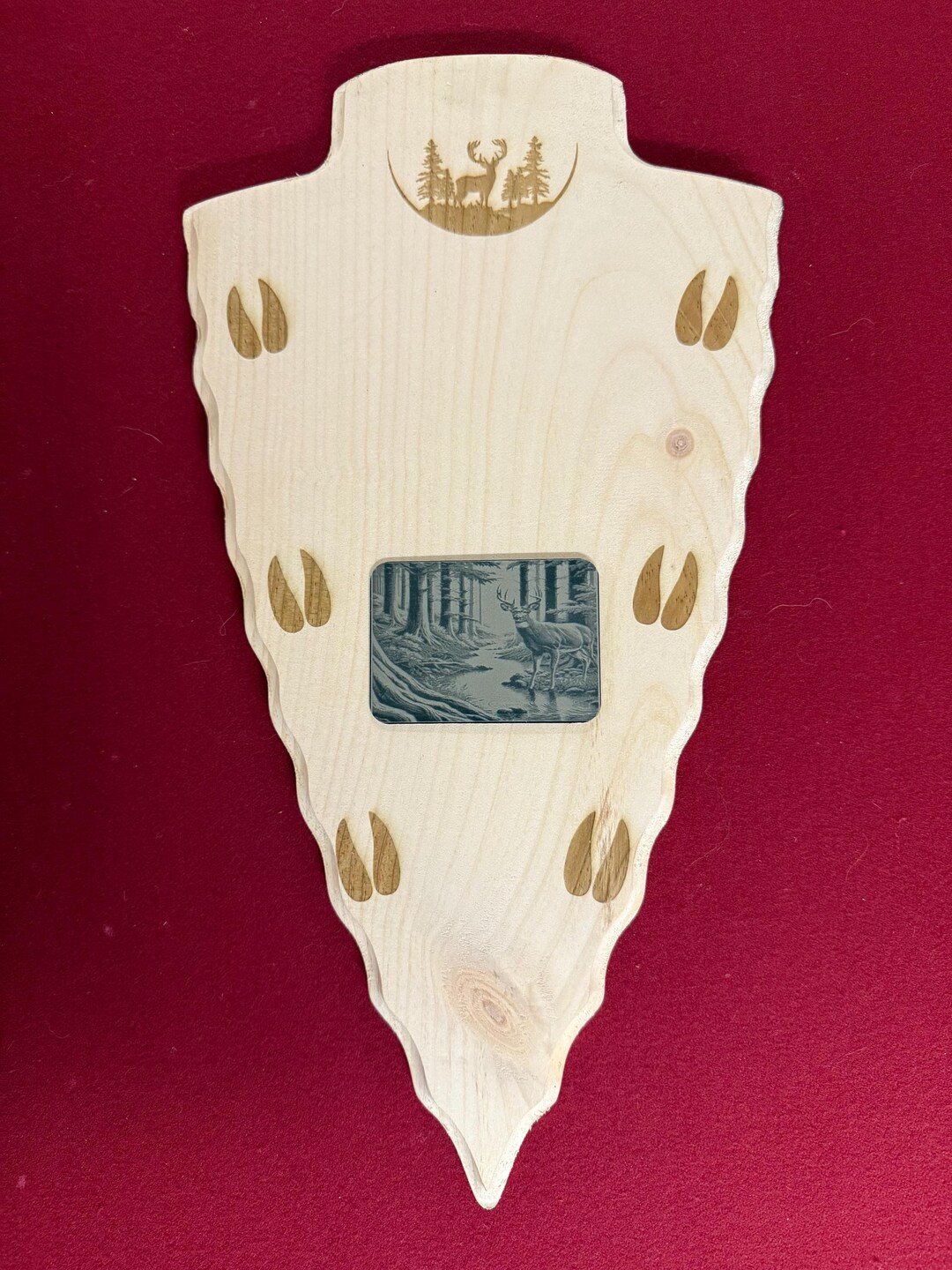 Engraved Arrowhead Deer Mount Plaque - Etsy