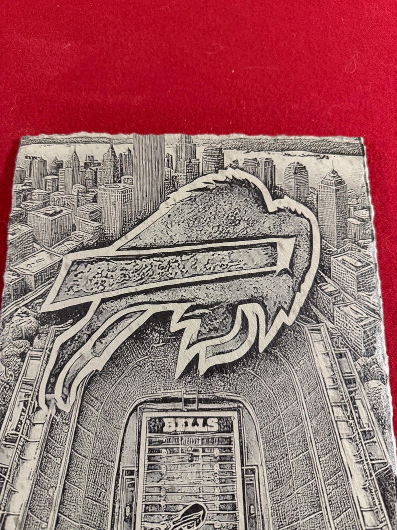 Buffalo Bills Slate Engraving | Game Day Cheese Board, Platter, or Wall ...