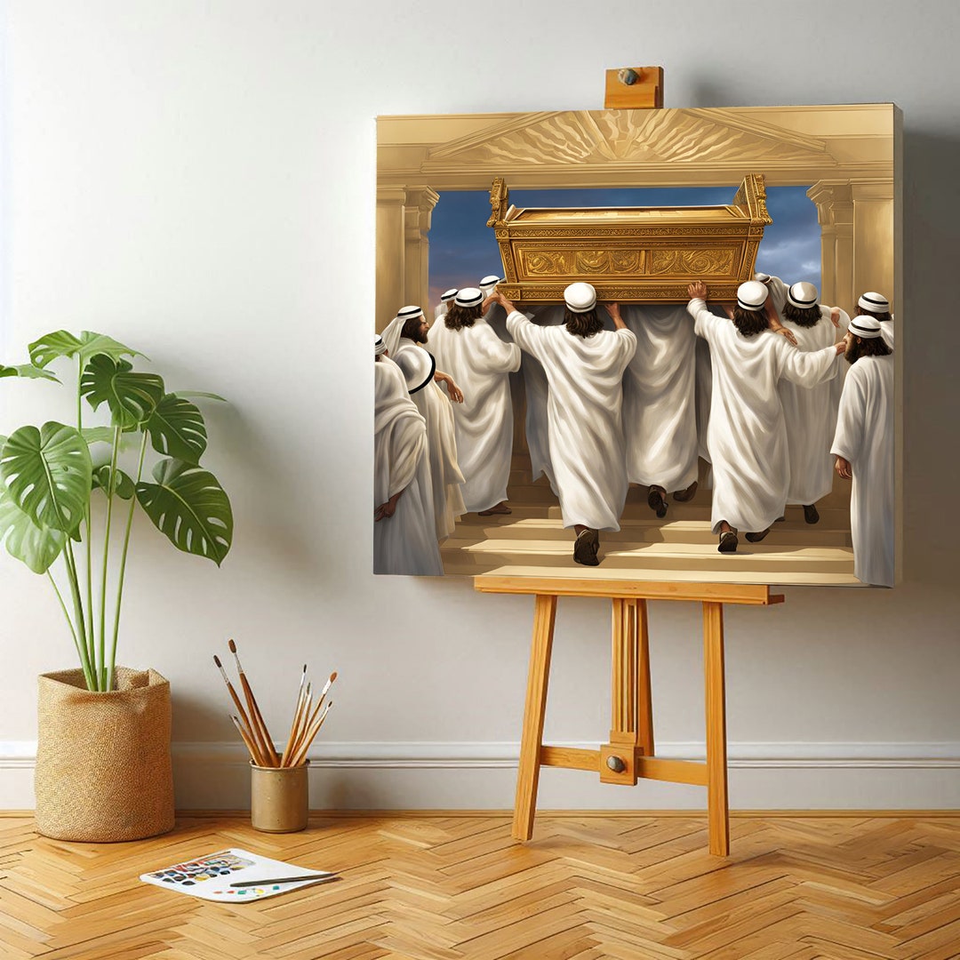 Canvas, Jewish, Painting, Scripture Wall Art, İsrael, Ark of the ...