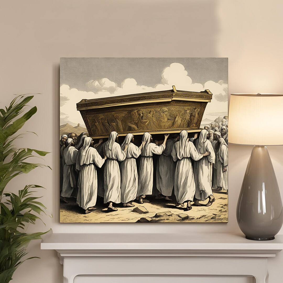 Canvas, Jewish, Painting, Scripture Wall Art, İsrael, Ark of the ...