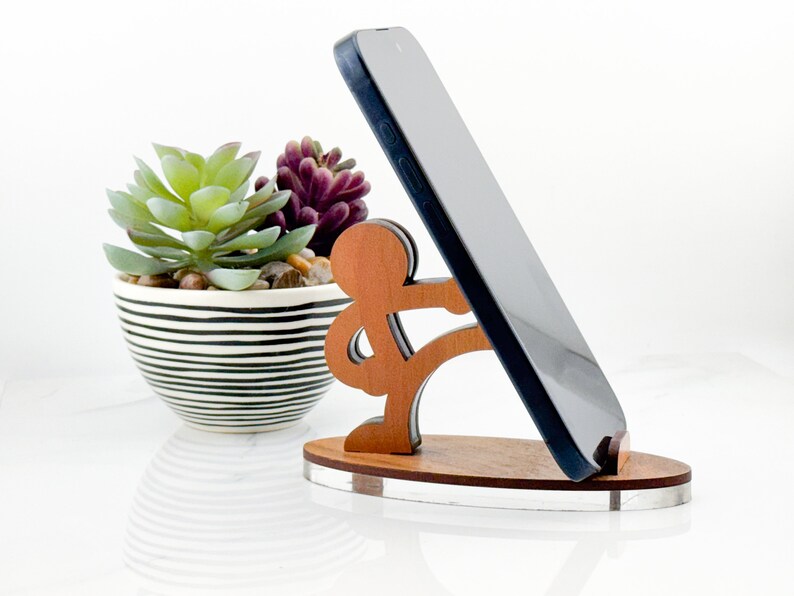 Ninja Phone Stand Laser Cut SVG Files, Cell Phone Holder Vector DXF ...