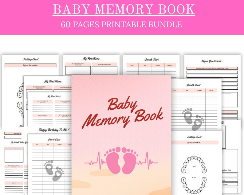 Personalized Baby Memory Book – Newborn Journal, Mom's Gift - Etsy