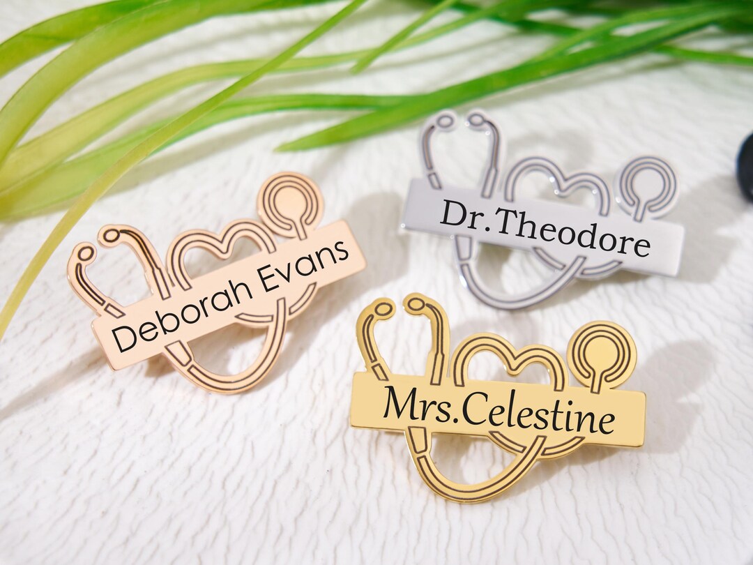 Personalized Medical School Graduation Pin,custom Name Stethoscope Pin,medical Student Name Gift ...