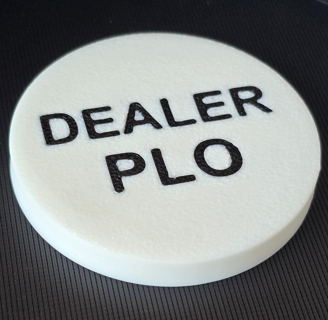 Custom 3D Printed Double Sided Poker Dealer Button (2 Games of Your ...