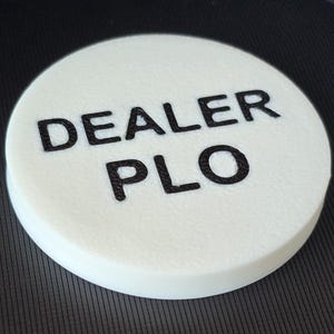 Custom 3D Printed Double Sided Poker Dealer Button (2 Games of Your ...