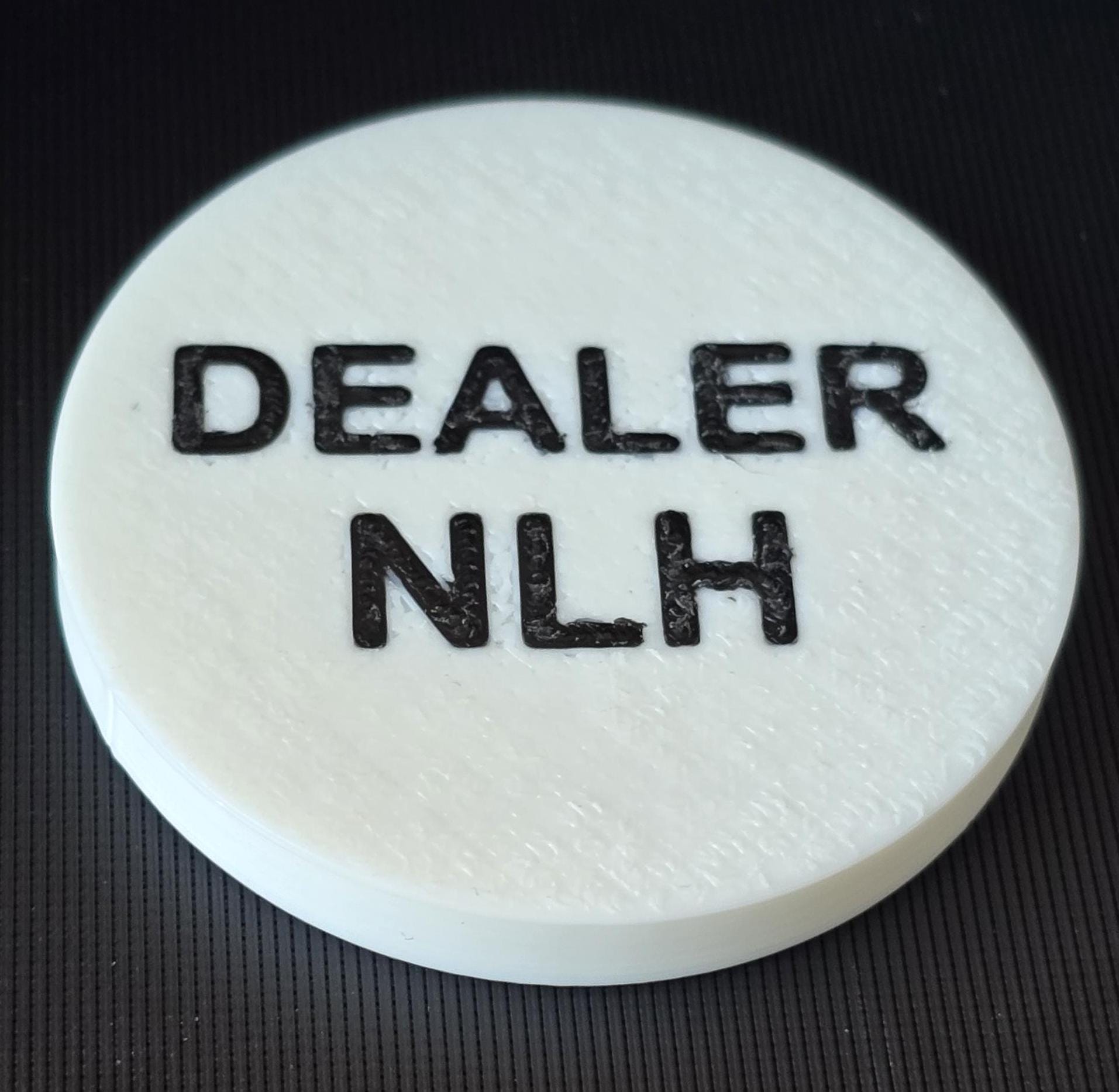 Custom 3D Printed Double Sided Poker Dealer Button (2 Games of Your ...
