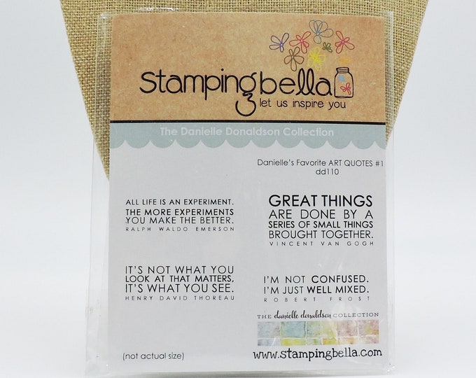 Inspirational Quotes Cling Mounted Rubber Stamps, Gently Used Rubber ...