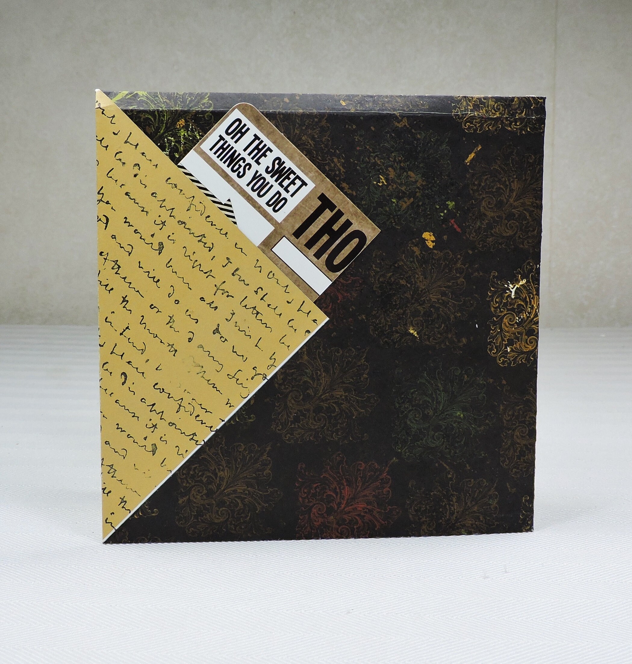 Handmade Journal, 6x6 Journal, Small Journal, Mixed Media Art - Etsy