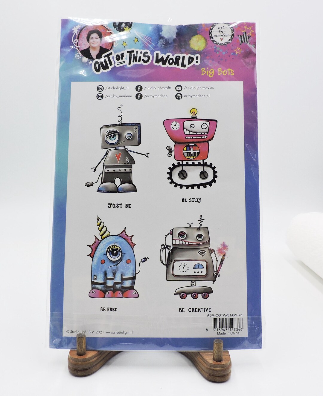 Robot Polymer Stamps, Art by Marlene, Studio Light, Free Shipping, 4 ...