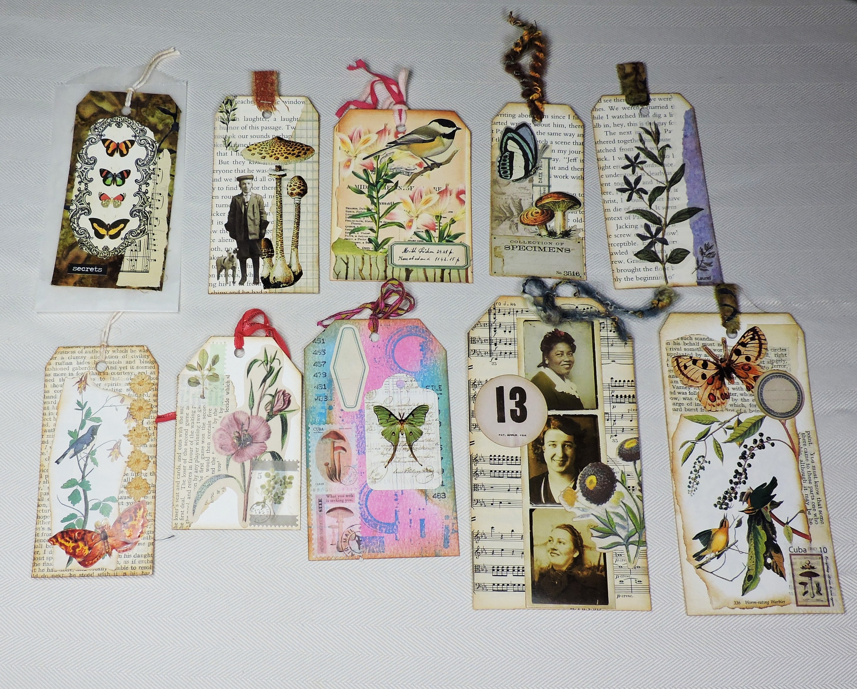 Journaling Tags Handmade Journaling Tags Free shipping 10 | Etsy