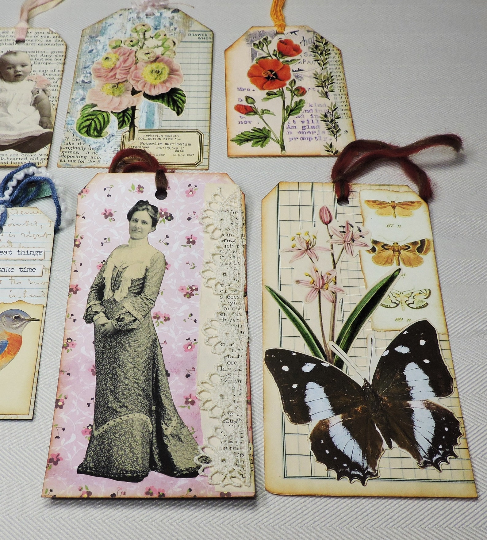 Journaling Tags Handmade Tags 10 Pieces - Etsy
