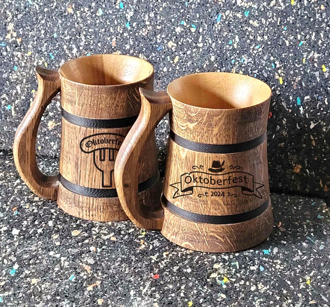 Personalized Wooden Mugs for Renaissance Festivals, LARP (live Action ...