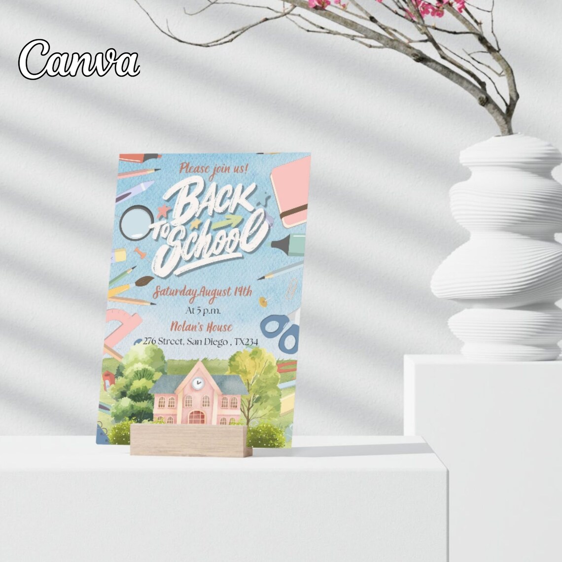 Custom Back to School Invitation, Digital and Printable, Meet the ...