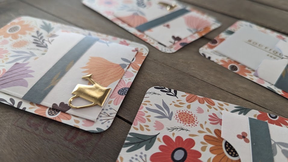 Gift Card Holder/library Pocket Set of 4 All Occasion - Etsy